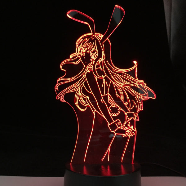 Anime Waifu Mai Sakurajima Led Night Light for Bedroom Decor Mai Light ...